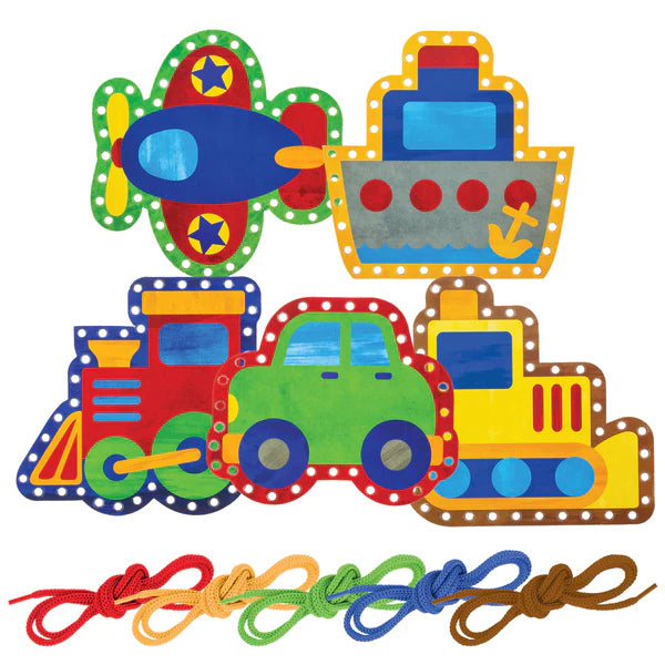 Transportation Lacing Cards – The Mix